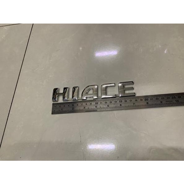Hiace Emblem for Toyota Hiace Trunk Door Original Size | Shopee Philippines