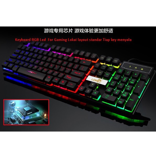 RECOMMENDED RGB Led Keyboard For Gaming Lokai layout standard Every key ...