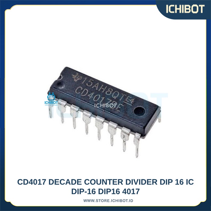 Cd4017 Decade Counter Divider DIP 16 IC DIP-16 DIP16 4017 | Shopee ...