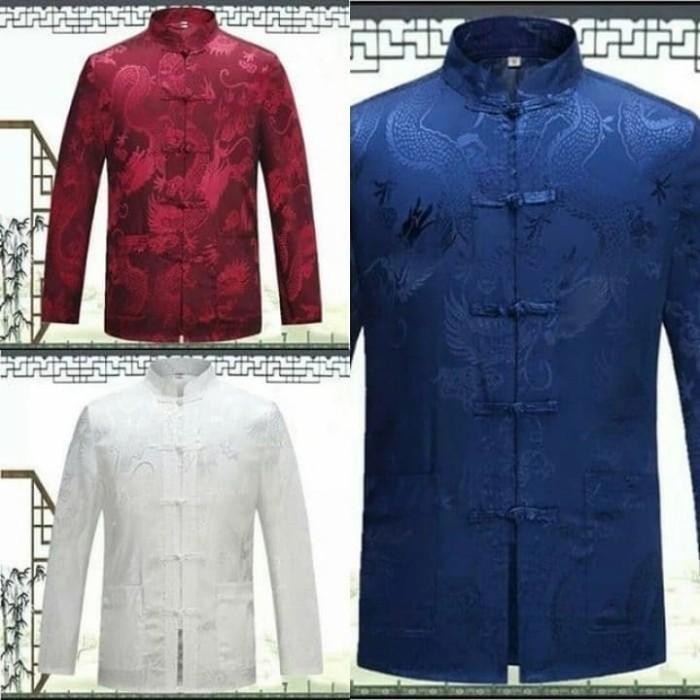 Hot Cheongsam Men Long Sleeve Random Pattern | Shopee Philippines