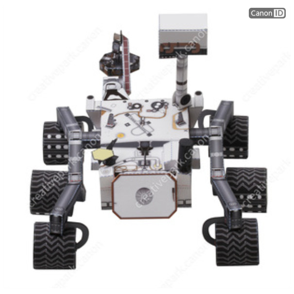 MARS ROVER EXTERNAL VEHICLE SPACE PAPERCRAFT MINIATURE ACTION FIGURE ...