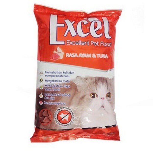 Excel Cat Food Triangle (Orange) 500 Gr Package 7pcs (Unit ...