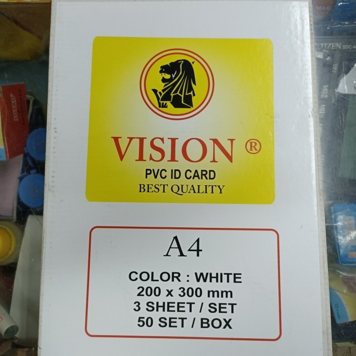 Pvc Instant Id Card Material 50 Set Amanda / Id Card Material | Shopee ...