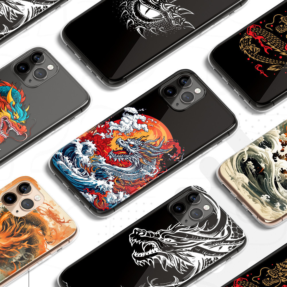 HP Dragon Collection Premium Case (All Types of Cell Phones) | Shopee ...