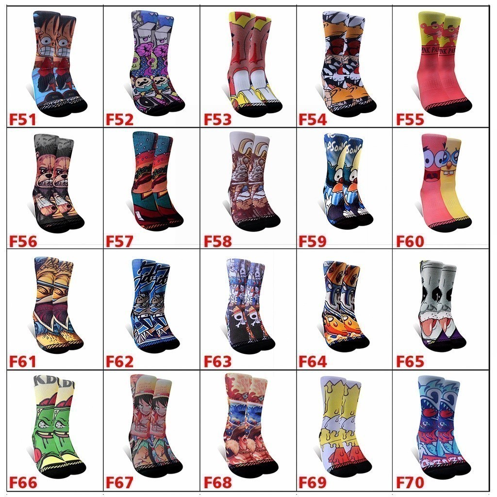 Full Print Socks (Part 2) Premium Socks | Shopee Philippines