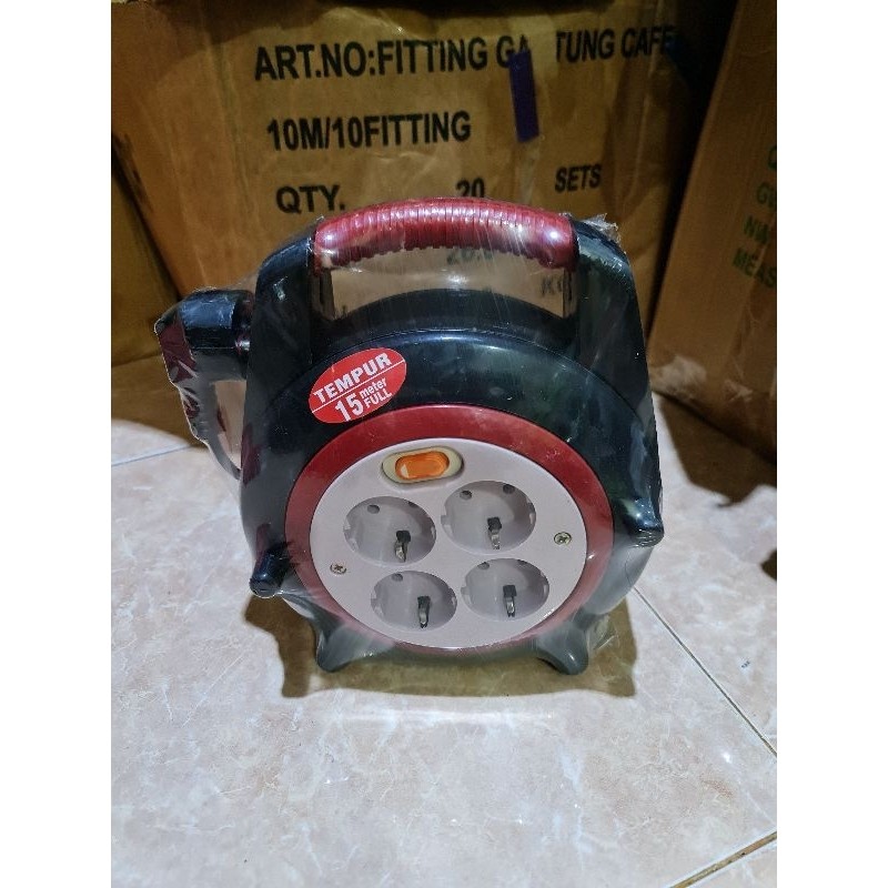 20 METER MERCURY ROLL CABLE / SNI DEXICON Cable Box / switch Reel Cable ...