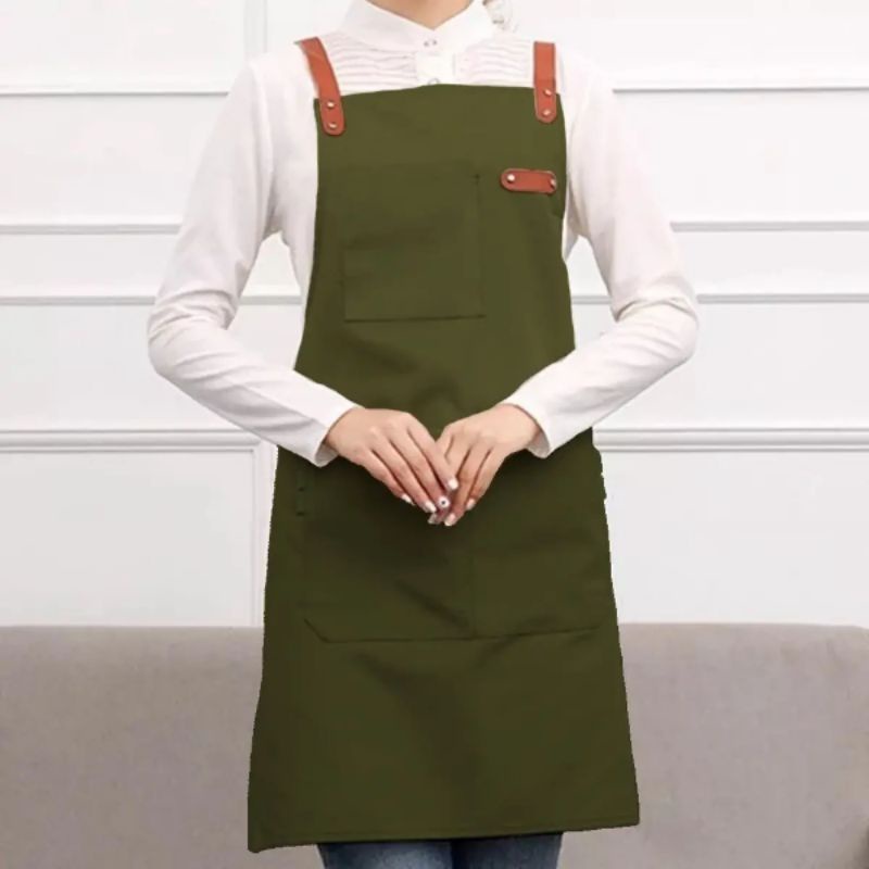 HIJAU Barista Apron Custom Bartender Cooking Apron Barbershop Waiter ...