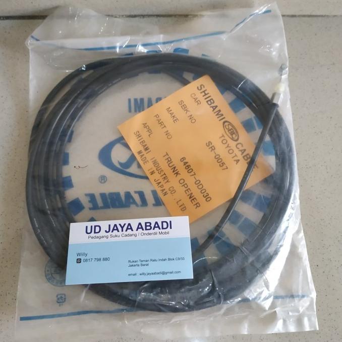Toyota Vios Limo Car Trunk Pull Cable 64607-0D030 Sbk Japan | Shopee ...