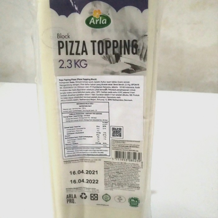 Latest Arla Mozzarella Cheese Block 2.3 Kg / Mozzarella Cheese Topping ...