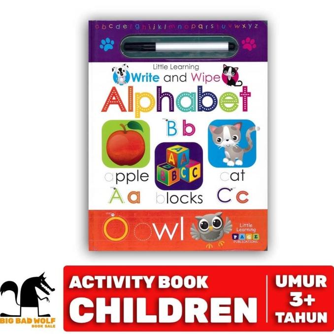 Bbw Little Learning Write And Wipe Book: Alphabet | Shopee Philippines