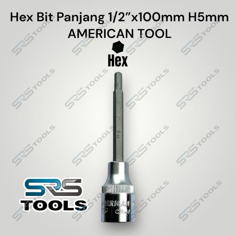 MATA American TOOL Shock Sock Wrench Eye 1/2 Inch 5 mm Hex Bit Faceted ...