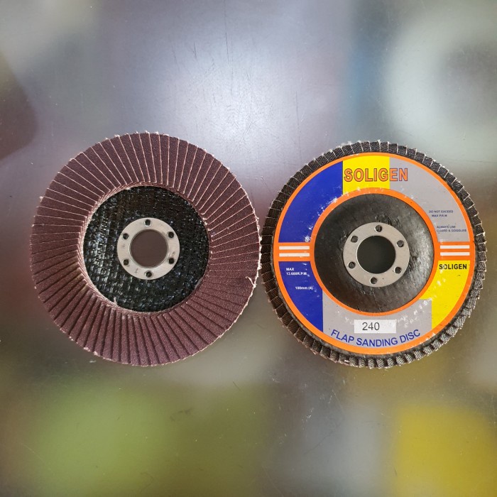 Flap Sanding Disc 240 Soligen Folding Fan Stacking Sandpaper | Shopee ...