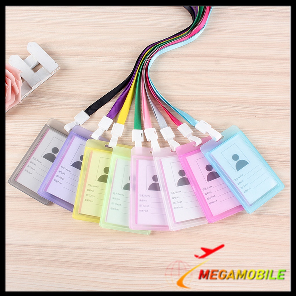 GANTUNGAN Mm - Name Tag Id Card Transparent Plastic Business Card ...