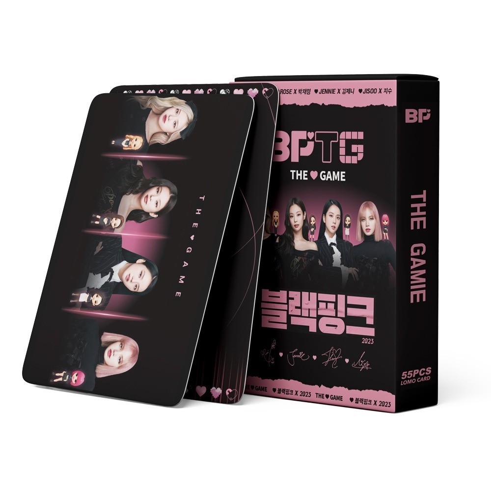 Kpop BLACKPINK BPTG Photocards THE GAME 55pcs HD Lomo Card Collection ...
