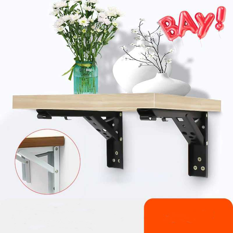 SIKU Xida 60kg Stainless Steel Wall Shelf Support Elbow Bracket 2 PCS ...