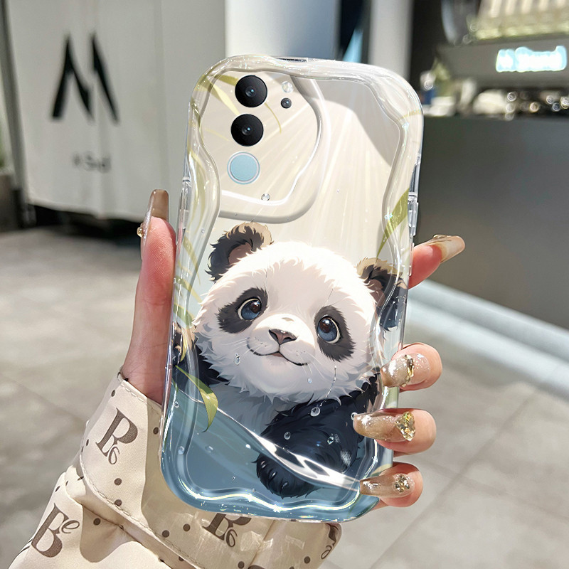 HP Casing VIVO V29 5G V29 Pro 5G V29 Lite 5G Case Cute panda Couple ...