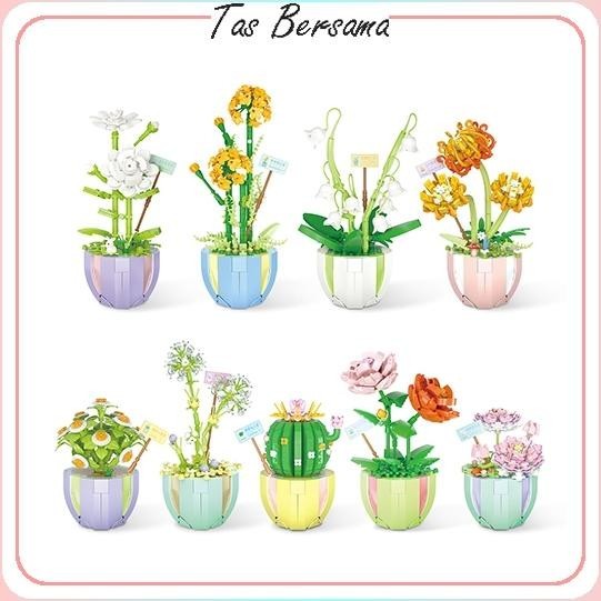 Nano BLOCKS FLOWERS / NANO BLOCKS MODEL FLOWER POT MINI EDUCATIONAL ...