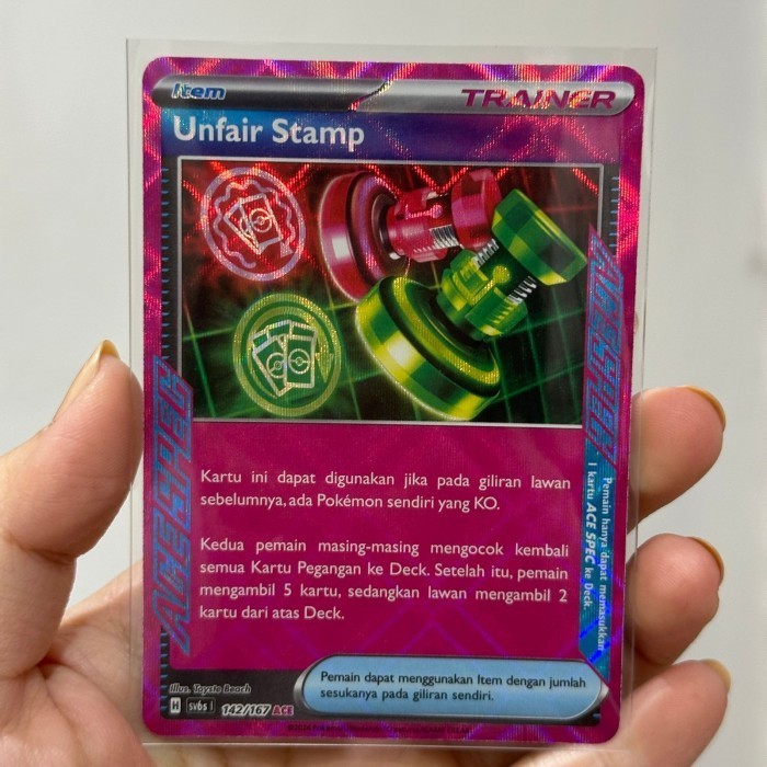 Indonesian POKEMON Card Party Mask - Transfiguration Mask - UNFAIR STAMP ACE 142/167 | Shopee ...