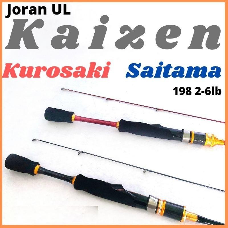 Kaizen SAITAMA Brand ULTRALIGHT SPINNING Rod+KAIZEN KUROSAKI Size 198CM ...