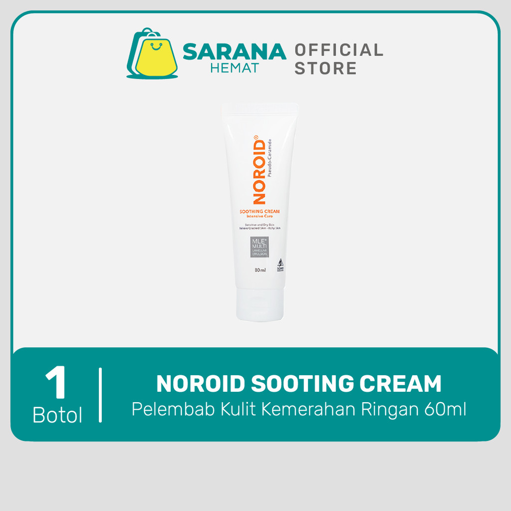 Noroid Soothing Cream Moisturizing Sensitive Skin Light Redness 80ml ...