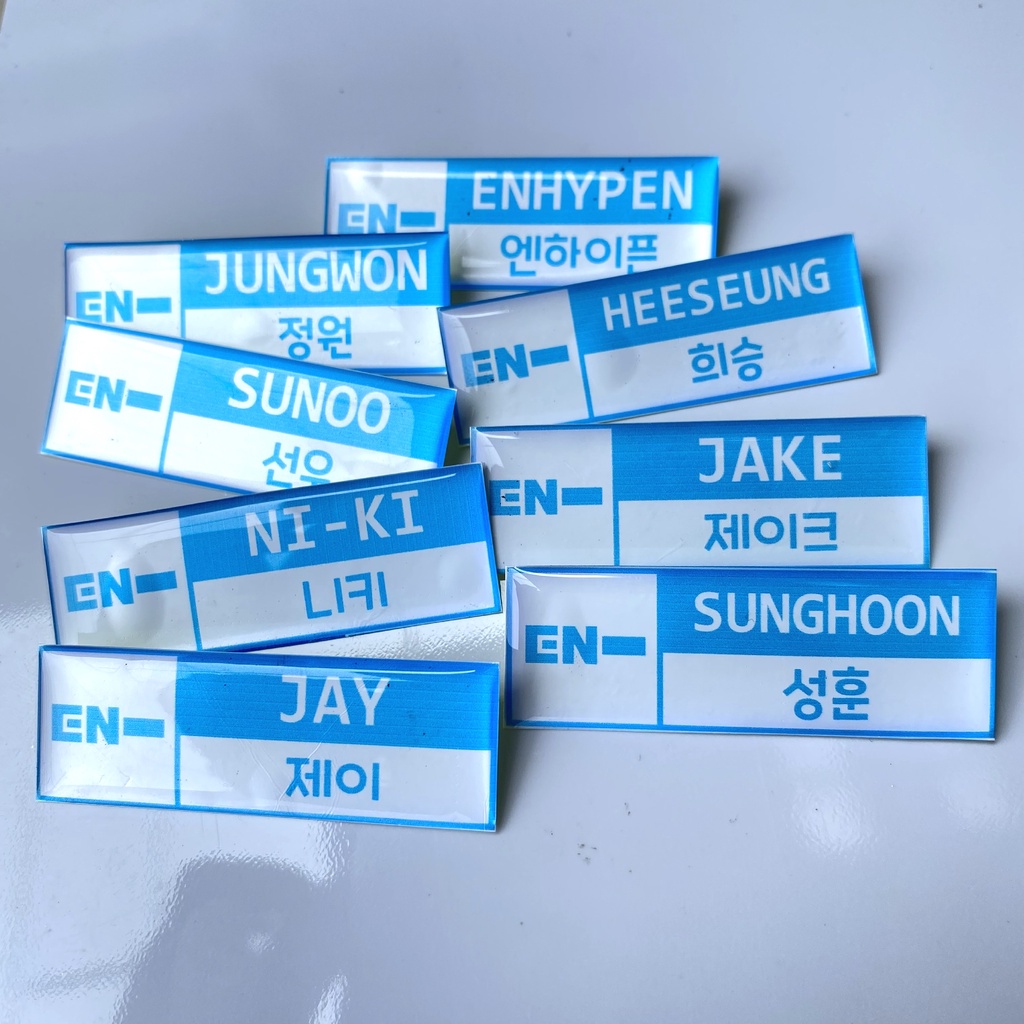 Enhypen NAME TAG PIN / ENHYPEN BROS | Shopee Philippines