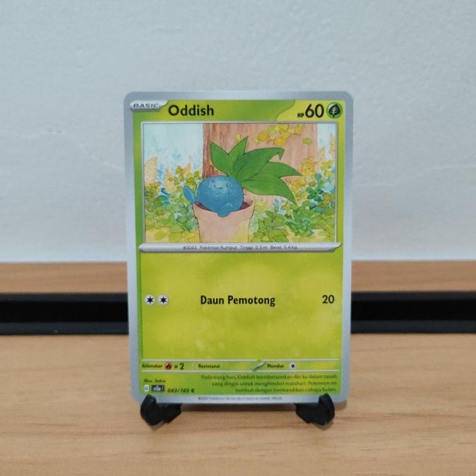 Pokemon 151 TCG Indonesia Oddish SV2a 043/165 C | Shopee Philippines