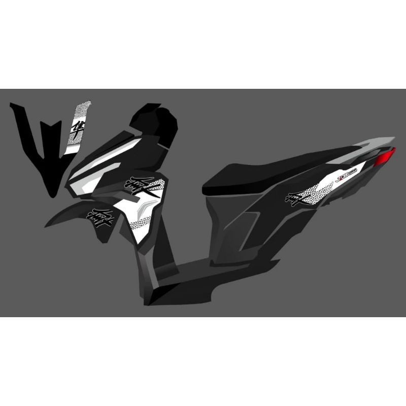 Striping STICKER Variation Click 125 2023 GEN2 HAYABUSA MOTIF ...