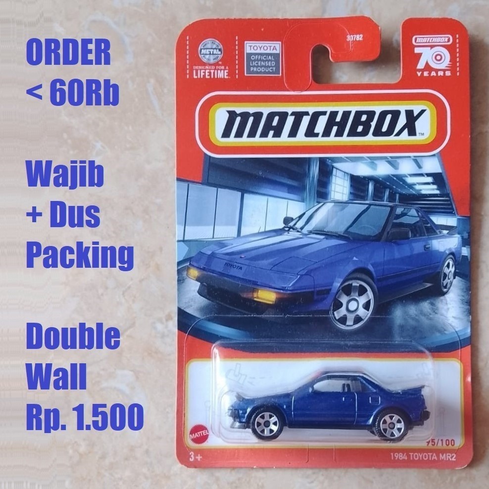 Matchbox 1984 Toyota MR2 Blue (2023) | Shopee Philippines