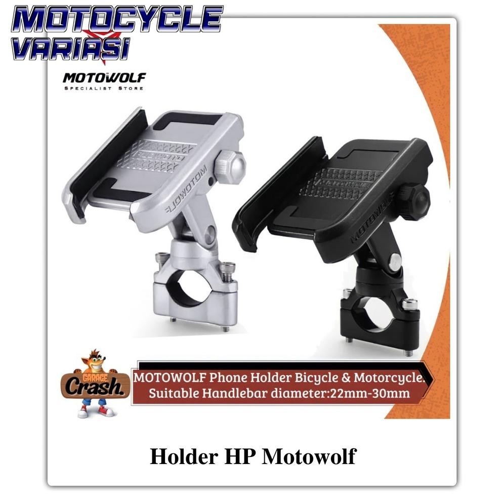 Motowolf HOLDER phone HOLDER handphone HP GPS premium Nmax xmax aerox ...