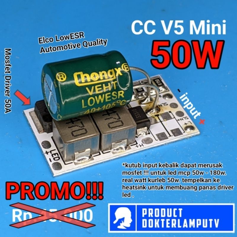 Led Driver CC DL-V5 9V, 12-24VDC 50w Input - 6A Output For BILED ...