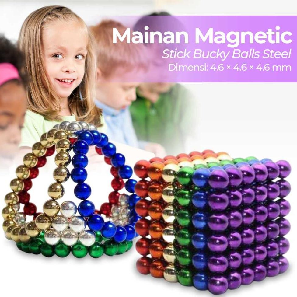 New MINOCOOL Toy Ball Magnetic Stick Bucky Balls Steel 216pcs - TH7005A ...