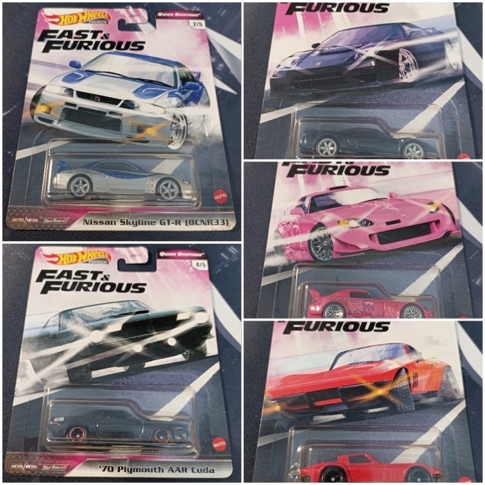 Hot WHEELS PREMIUM FAST AND FURIOUS DIECAST Car NISSAN SKYLINE GTR R33 ...
