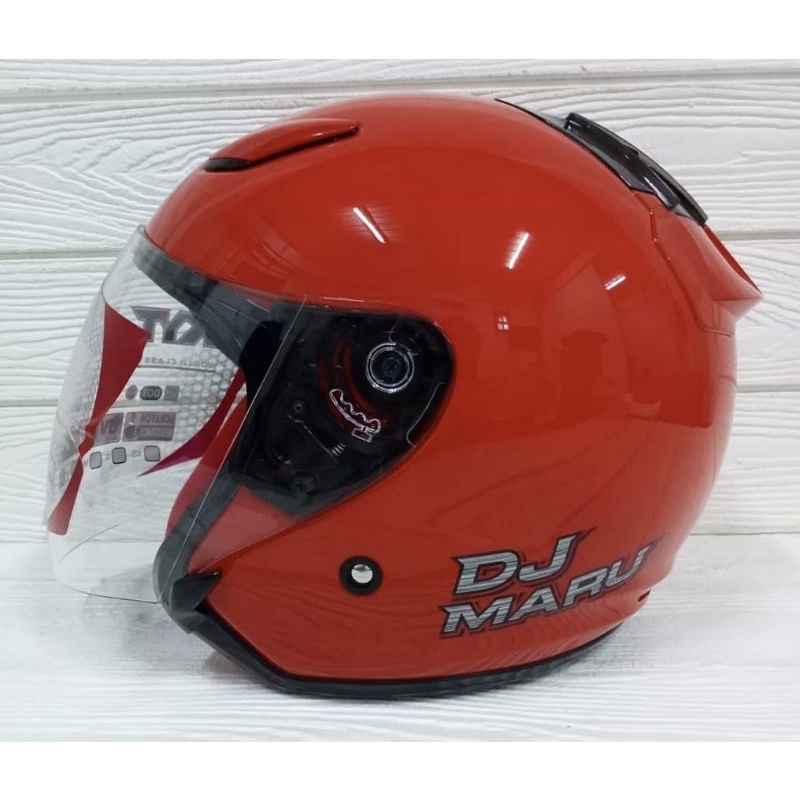 KYT DJ MARU SOLID FIRE RED HELMET ORIGINAL PRODUCT | Shopee Philippines