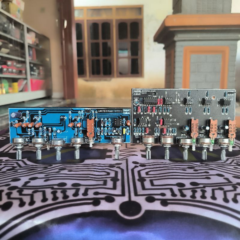 3way Active Crossover Kit + Compressor Limiter (Anti- Amplifier Power ...