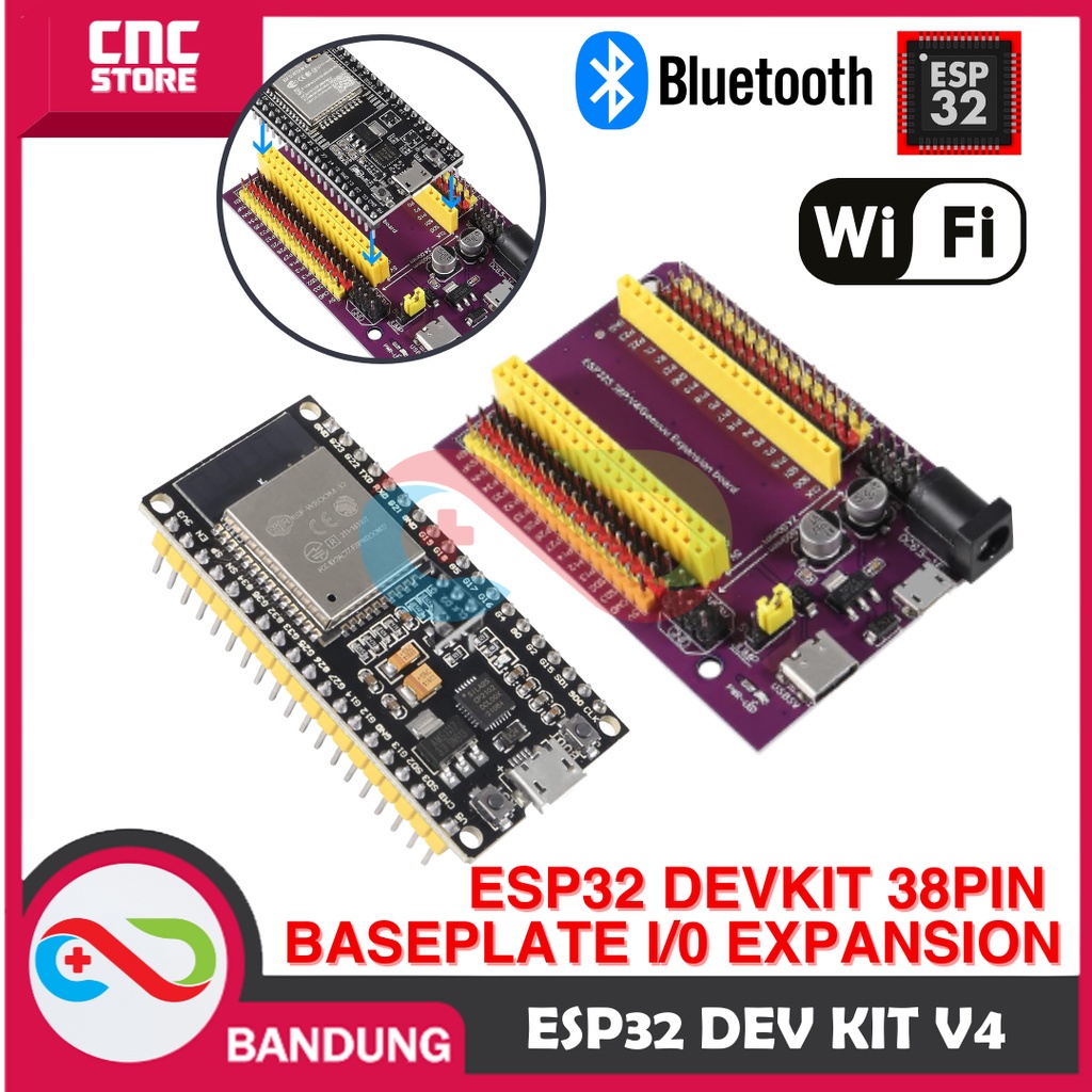 Esp32 ESP-32 DOIT WIFI BLUETOOTH IOT ESP-32S DEVELOPMENT BOARD 38pin ...