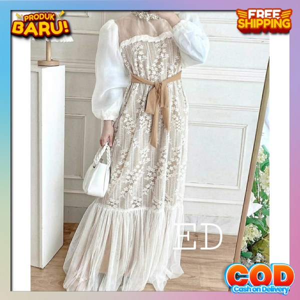 Quality Famus Waita Premium Buju Import Ghmis Lebaran Dress Famis ...