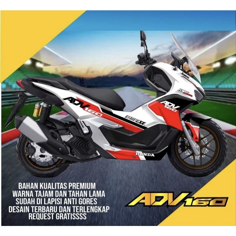 Honda adv new 160 striping fullbody Motorcycle Variation Sticker Decal ...