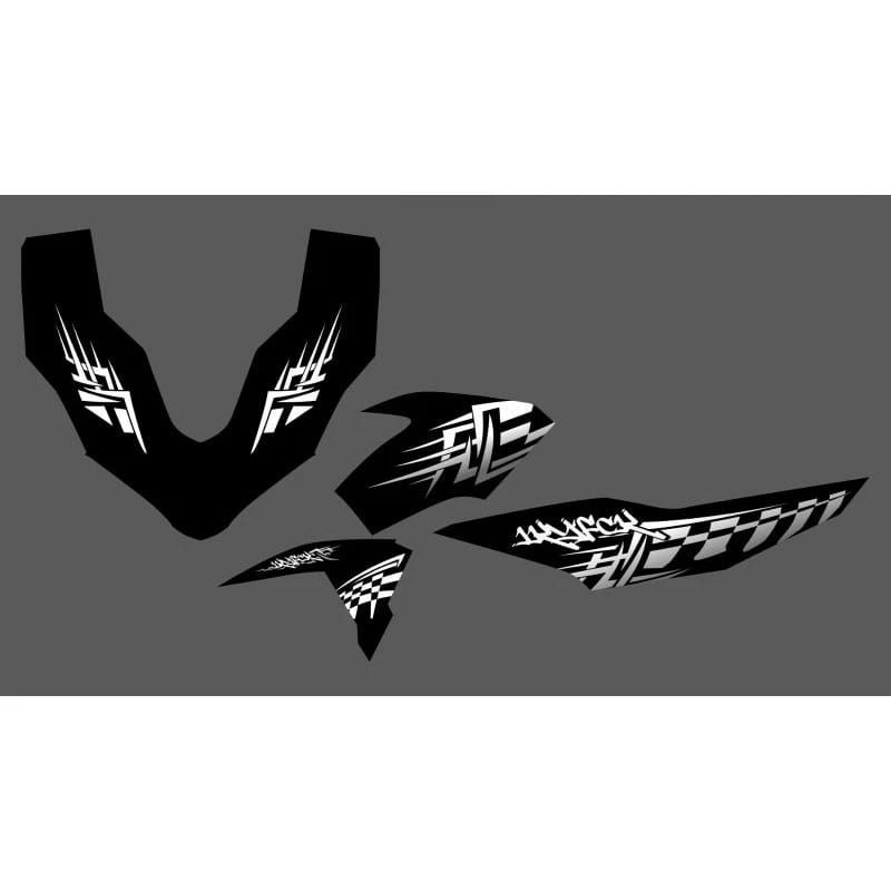 Transparent STICKER TRANSPARENT VARIO 160 MOTIF CUSTOM GRAFFITI DESIGN ...