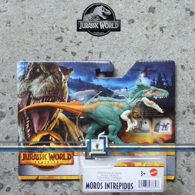 Jurassic World Ferocious Pack Moros Intrepidus Figure AR Scan Dinosaur ...
