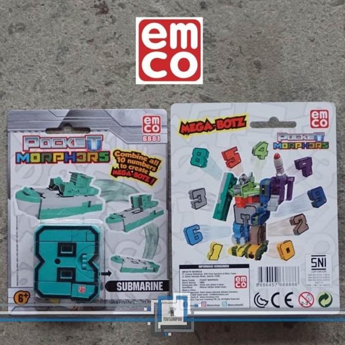 Emco POCKET MORPHERS - Number 8 Robot Transformers Numbers Combiner ...