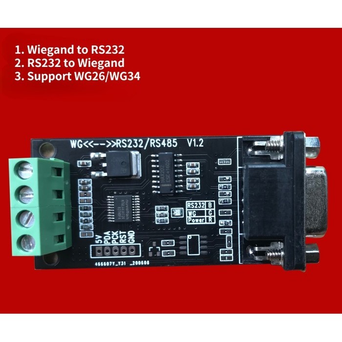 New Wiegand Converter Wiegand To Rs232/Rs485/Ttl Text Input And Output ...