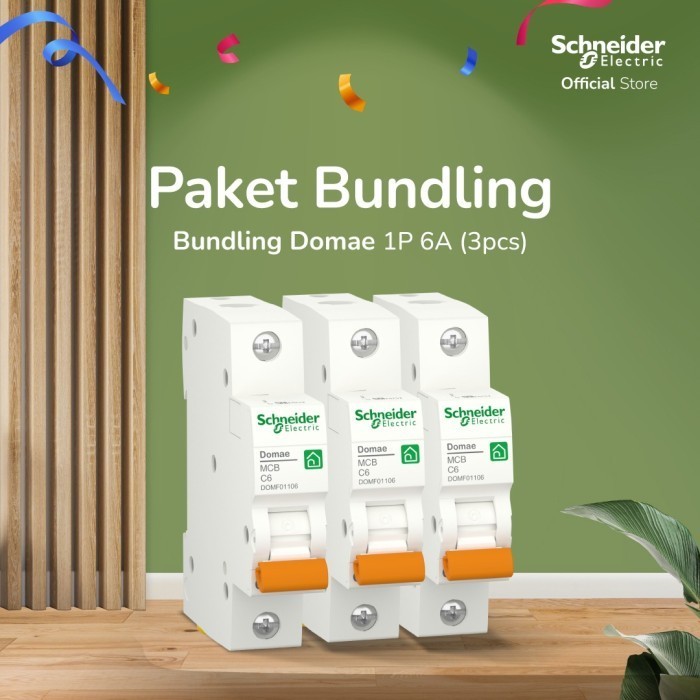 New Bundle Schneider Electric Mcb Domae 6A(3Pcs) | Shopee Philippines