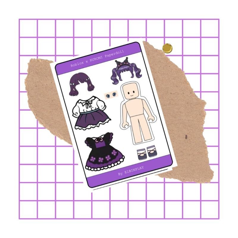 Sanrio Kuromi BP Paper Doll Toy Disassembly Dress Up Game | Shopee ...