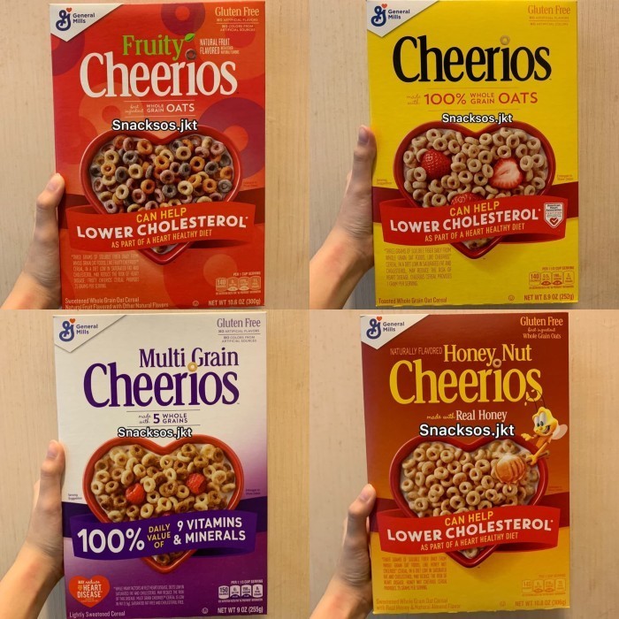 [Box] Cheerios Honey Nut/Fruity/Oats/Multi Grain Cereal | Shopee ...