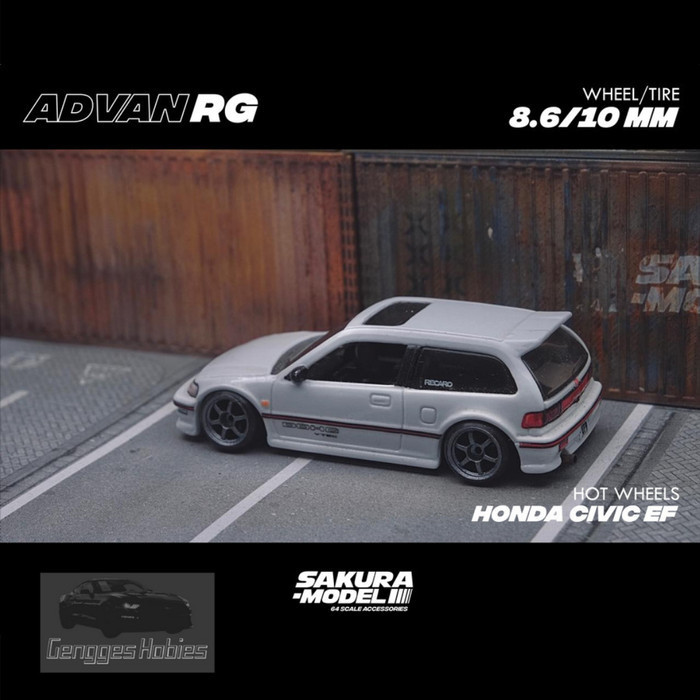 Hotwheels PREMIUM Rubber Tires ADVAN MODEL RG 1/64 CUSTOM WHEELS ...