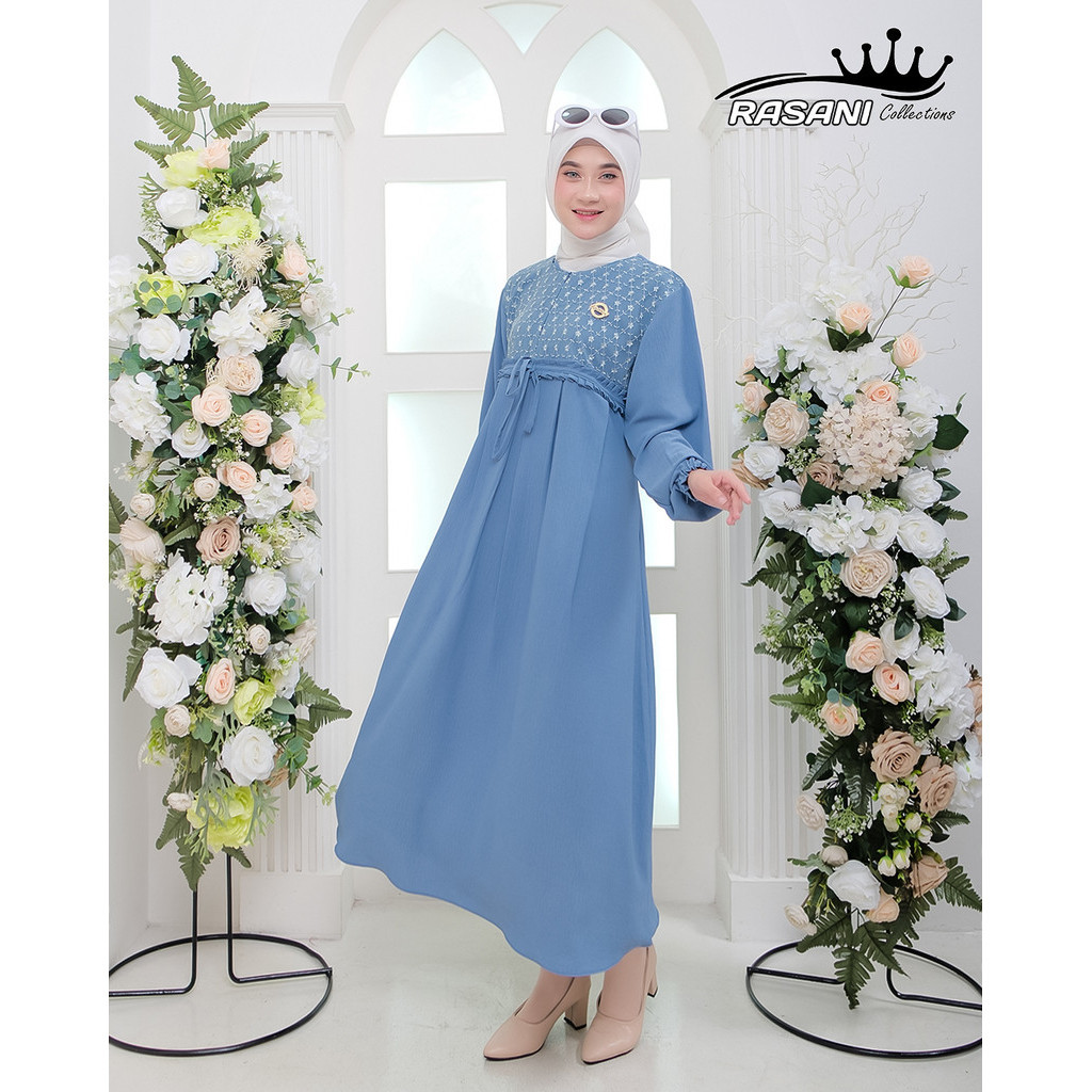 Rasani Midi Dress Cringkle Air floe MIX Barokat Code MD-RT-SHOPIA ...