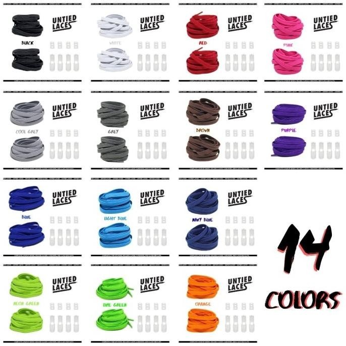 Untied Laces- Bundling - Elastic shoelaces / GT Elastic shoelaces ...
