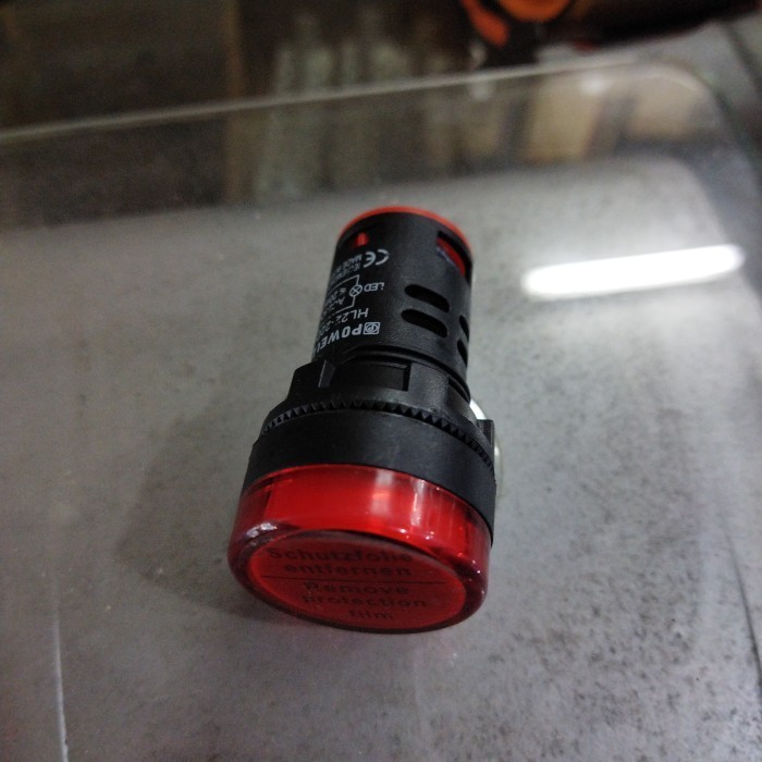 MERAH Pilot lamp LED panel lamp 22mm Red Red 220VAC | Shopee Philippines