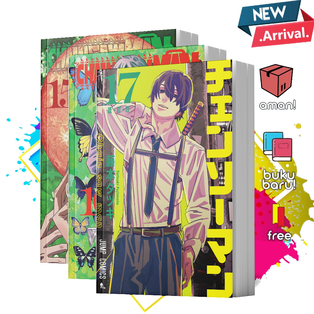 Komik Manga Chainsaw Man Collection Vol. 1-17 by Tatsuki Fujimoto English | Shopee Philippines
