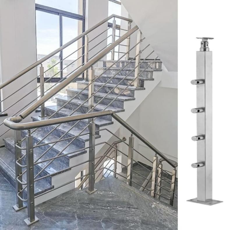 Premium 85cm Stainless Stair Railing, Hollow Box Model, High Quality ...